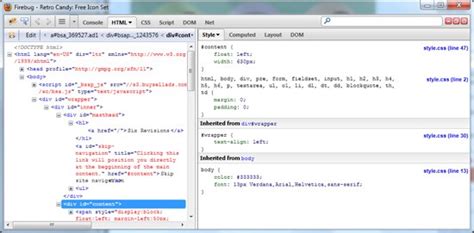 Firebug Guide For Web Designers Webfx
