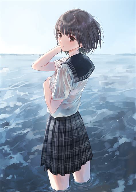 Shirai Hinako Blue Reflection Drawn By Kishida Mel Danbooru