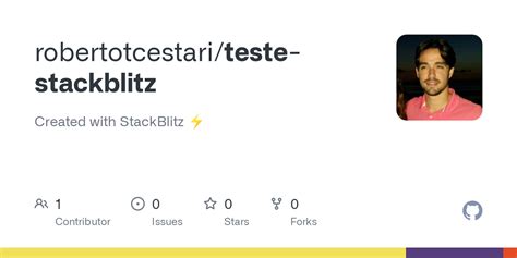 Github Robertotcestariteste Stackblitz Created With Stackblitz ⚡️
