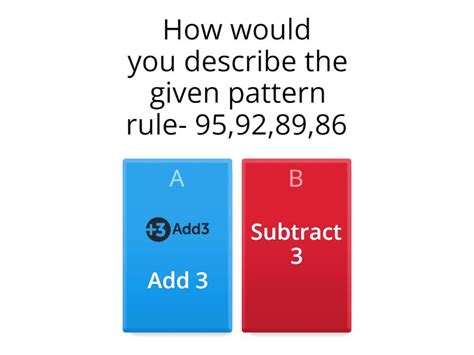 Maths Pattern Quiz
