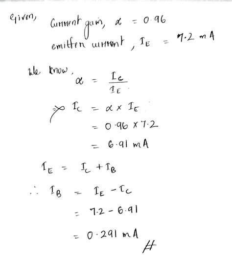 The Current Gain For Transistor Working As A Common Base Amplifier Is