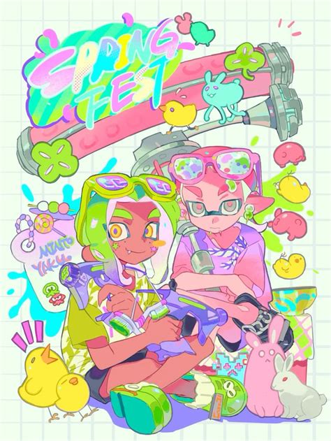 Splatoon Trong 2024 Ý Tưởng Vẽ Phim Hoạt Hình Tượng