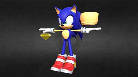 Sa2 Sonic 3d Model By Detexki99 Detexki [cbd0dde] Sketchfab
