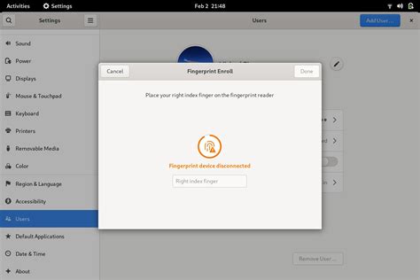 Fingerprint Device Disconnected In Fedora Framework
