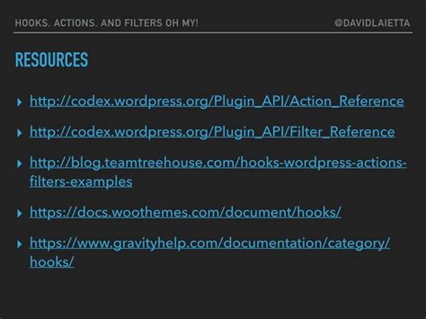 Hooks Actions And Filters Oh My Ppt