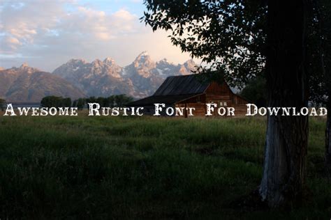 FREE 10 Rustic Fonts In TTF OTF FREE 10 Rustic Fonts In TTF OTF