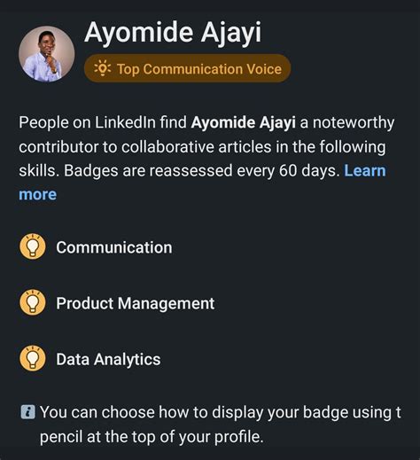 Ayomide Ajayi On Linkedin Waking Up To Three Top Voices Recognition