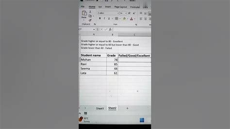 Excel Important Interview Question ‼️ Nested If Function In Excel🔥