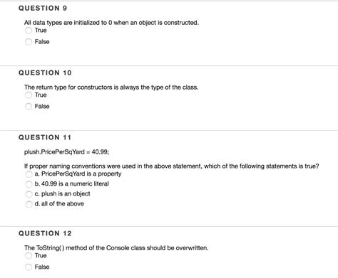 Solved QUESTION All Data Types Are Initialized To When Chegg