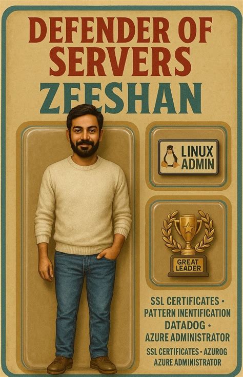 Leadership Linuxadmin Techlife Monitoringmatters Prosupport Teamlead Zeeshan Shaikh