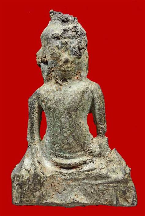 พระอู่ทองท้องช้าง พิมพ์ใหญ่ เนื้อชินเงิน กรุวัดพระศรีฯ ลพบุรี พร้อมบัตร