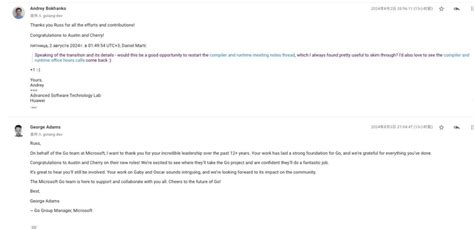 继裁掉 python 团队后，谷歌 go 团队也迎来动荡：团队灵魂人物、领导 go 十二年的技术负责人突然宣布退位 谷歌宣布放弃对golang