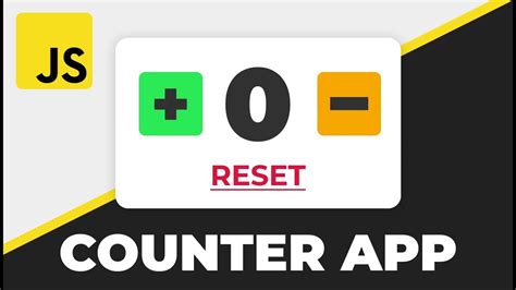Javascript For Beginners Counter App Youtube