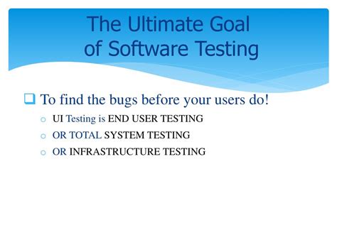 Ppt Automating Coded Ui Testing Using Microsoft Testing Tools In