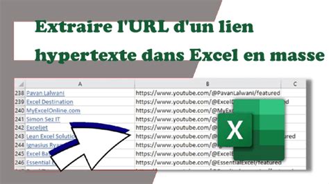 Comment Extraire Lurl Dun Lien Hypertexte Dans Excel En Masse