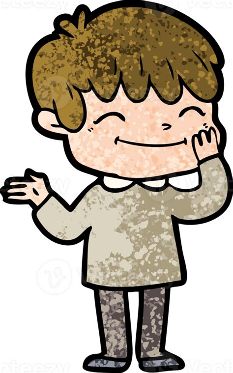 Niño Feliz De Dibujos Animados 45175381 Png