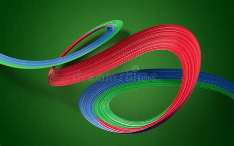 3d Flag Of Eritrea 3d Waving Ribbon Flag Isolated On Green Background 3d Illustration Stock