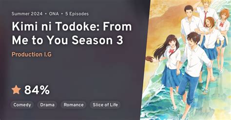 Kimi Ni Todoke 3rd Season Kimi Ni Todoke From Me To You Season 3