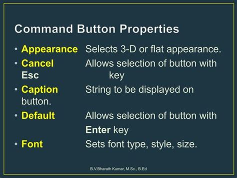 Vb 6 0 Controls PPTX