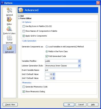 The World Is Put To Rights NetBeans Finally Has A Usable Options