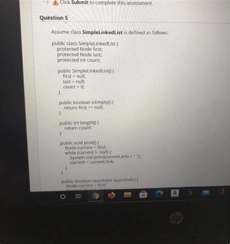 Solved Click Submit To Complete This Assessment Question 5