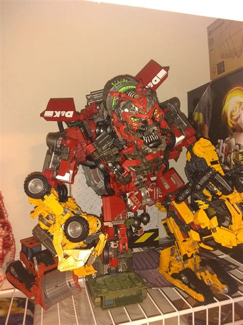 [h] Ss 69 Rotf Devastator Set Incl Skipjack And Rampage 9 Total Bots Loose W 5 Sets Of