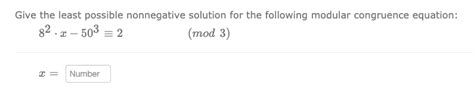 solved give the least possible nonnegative solution for the