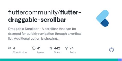 Github Fluttercommunityflutter Draggable Scrollbar Draggable