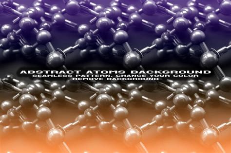 Premium Psd Abstract Textured Background With Editable Molecule And Atom Pattern Psd Format