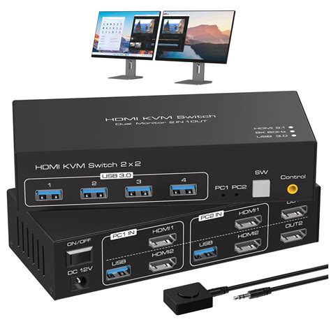 Spswhd 8k60hz Hdmi Kvm Kef16 Switch Monitors Computers 4k120hz Dual Monitor Kvm Switches For Pc