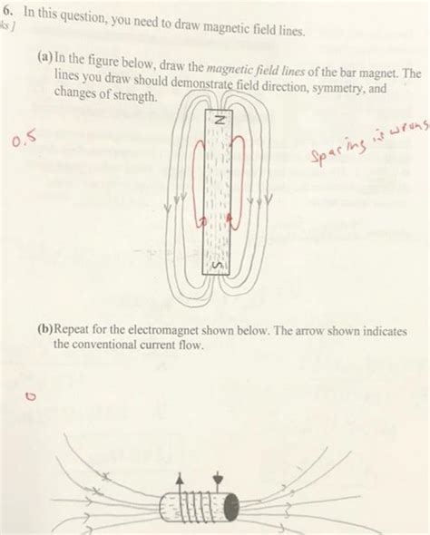 Solved 6 In This Question You Need To Draw Magnetic Field