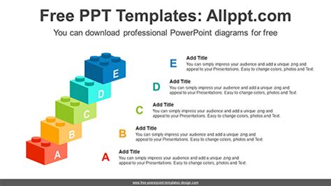 3d Lego Block Powerpoint Diagram For Free