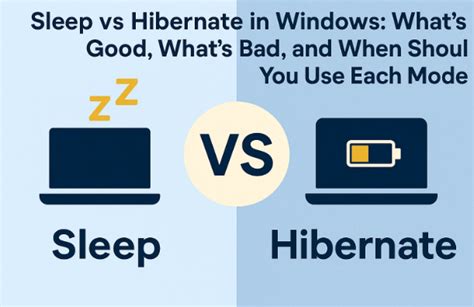 Sleep Vs Hibernate In Windows Whats Good Whats Bad And When Should You Use Each Mode