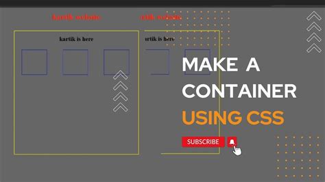 Make A Container Using Css How To Make A Div In Html How To Align