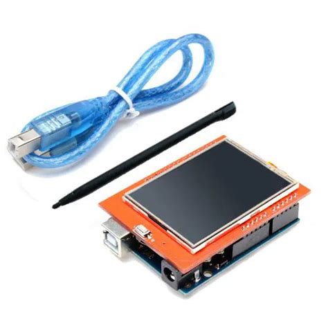 geekcreit™ uno r3 atmega328p board 2 4 inch tft lcd touch screen