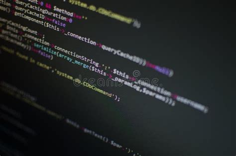 Code De Php Css Dans Le Moniteur Photo Stock Image Du Trame