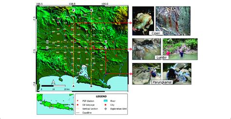 Overlay Of Oil Seepage Data Distribution And Jati 1 Exploration Well