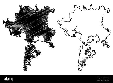 semarang city republic of indonesia java island map vector