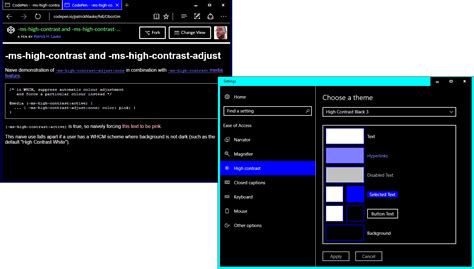 Windows High Contrast Mode The Limited Utility Of Ms High Contrast TPGi