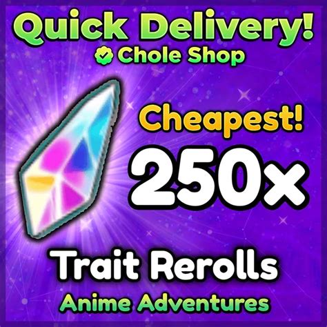 Trait Reroll Anime Adventures Game Item Gameflip