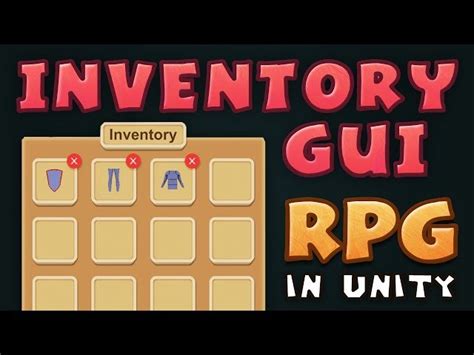 Tutorial Create An In Game Inventory Ui With Ui Toolkit Unity Engine