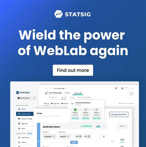 Statsig 1 Feature Management And Experimentation Platform Statsig