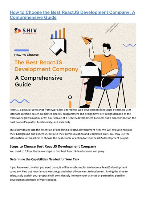 Ppt Steps To Choose The Best Reactjs Development Company Ultimate