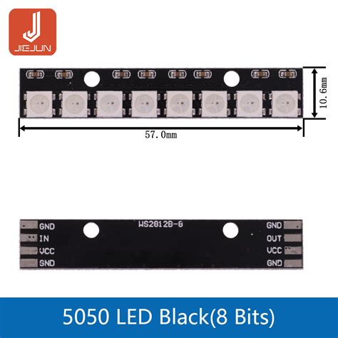 แหวนไฟ Led Rgb 1 3 4 7 8 9 12 16 24 32 Bits Ws2812 5050 Rgb พร้อมไดรเวอร์ในตัว สําหรับ Arduino