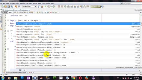 How To Setbackground Foreground Color Settooltiptext Jlable Using Java