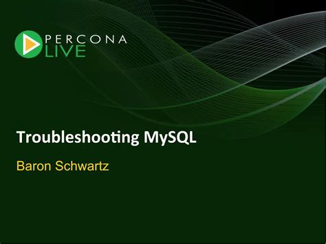 Pdf Troubleshooting Mysql Tutorial Dokumentips