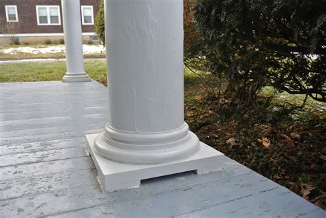 Life At Pugsley Porch Column Bases Done That Is 8 Before And After