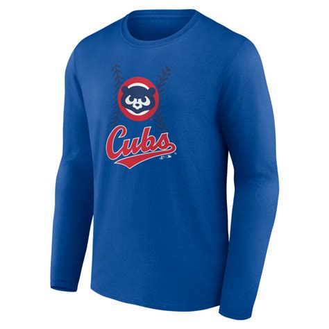 Mens Chicago Cubs Royal Cooperstown Collection Custom Fastball Long