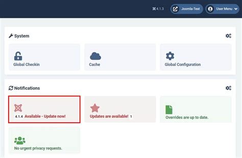 How To Update Joomla Ionos