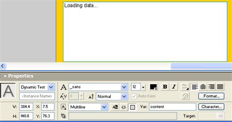 Flash Retrieving Data From An XML File